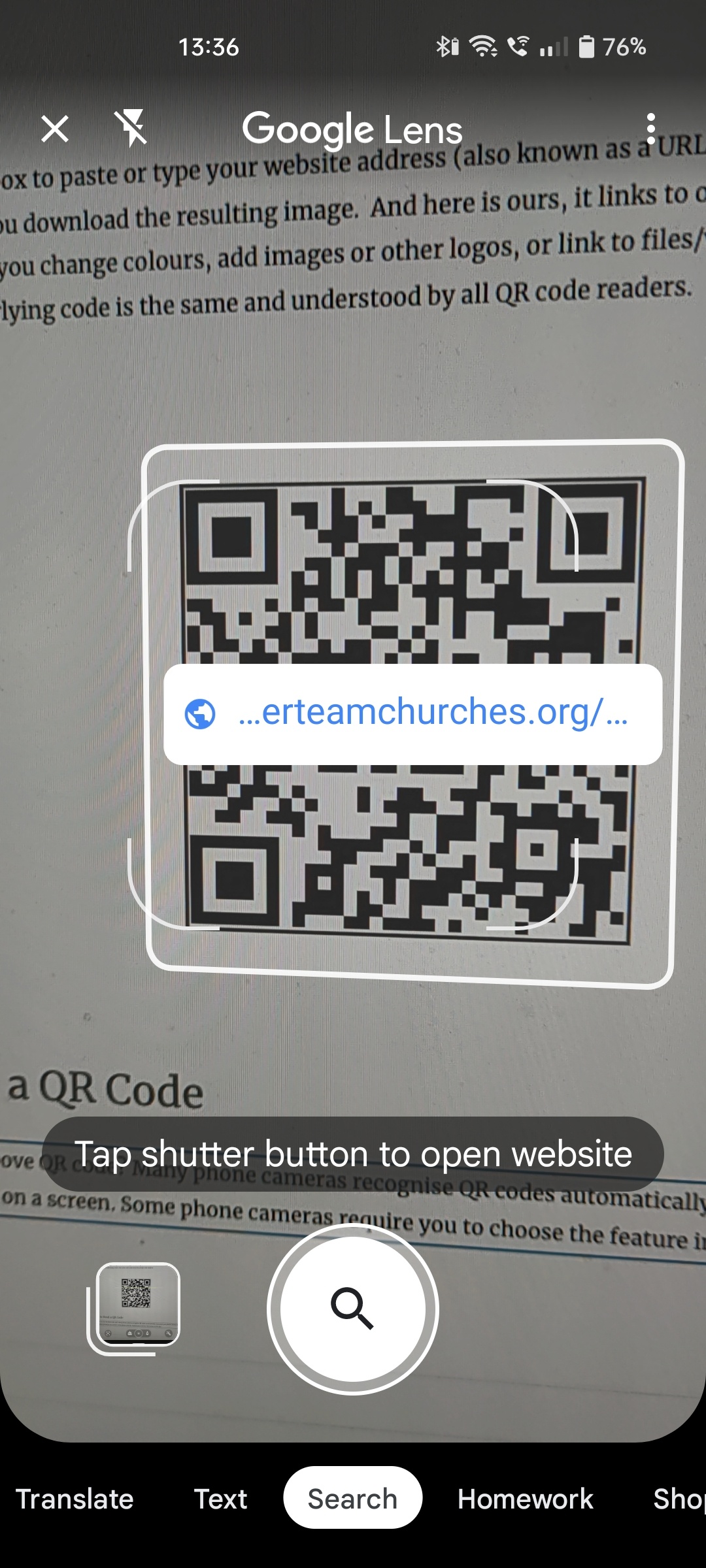 Create QR Codes – Beaminster Team Churches
